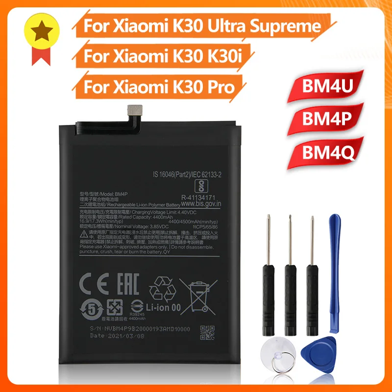 Bm4q Bm4u Bm4p Phone Battery For Xiaomi K30 Ultra Supreme Redmi K30 Pro ...