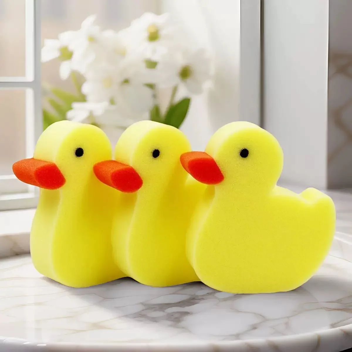 1/3pcs Baby Bath Sponge Children Animal Shape Sponge Wipe Newborn ...