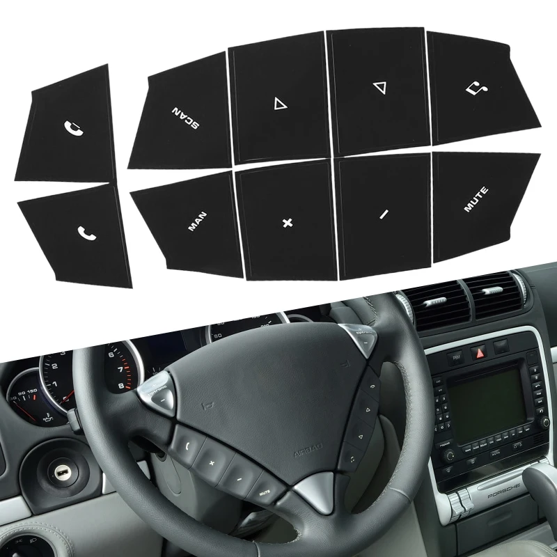 1 Set Car Steering Wheel Control Push Button Repair Decal Stickers Fit ...