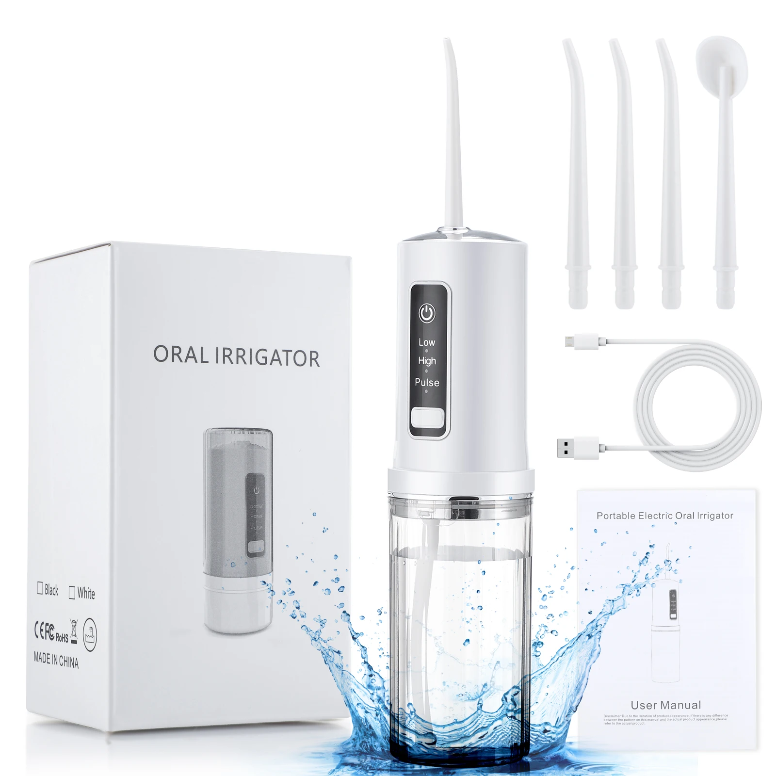 Mini-Portable-Electric-Tooth-Cleaner-Oral-Irrigator-230ML-Water-Tank ...