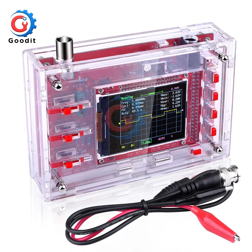 DSO138 Fully Assembled Digital Oscilloscope 2.4 Inch TFT LCD Display ...
