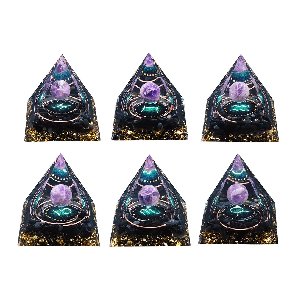 Constellations Crystal Pyramid Energy Generator Meditation Yoga Natural ...