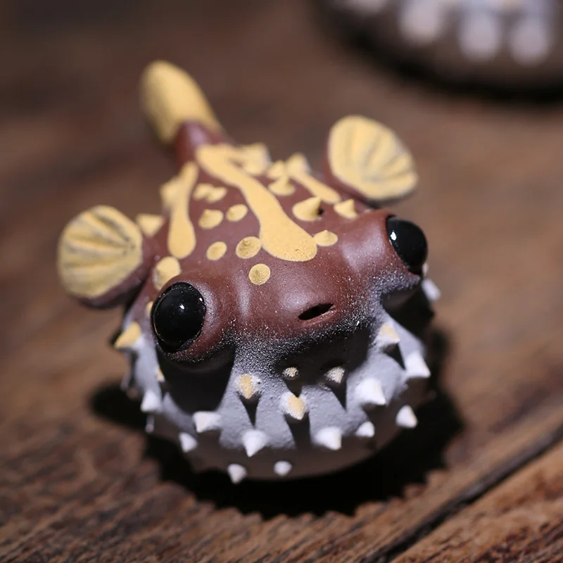 Tea-Pet-Puffer-Fish-Ornaments-Creative-Marine-Goldfish-Tea-Favorite ...