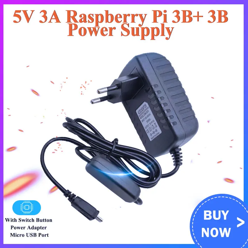 5V-3a-Raspberry-Pi-3b-3b-Voeding-Met-Schakelaar-Knop-Power-Adapter ...