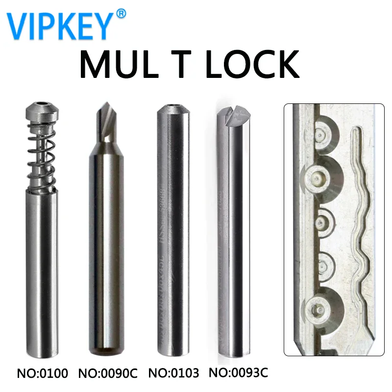 Mul-T-Lock-Milling-Cutter-Copy-MUL-T-LOCK-Keys-W-Drill-Bits-for-Manual ...