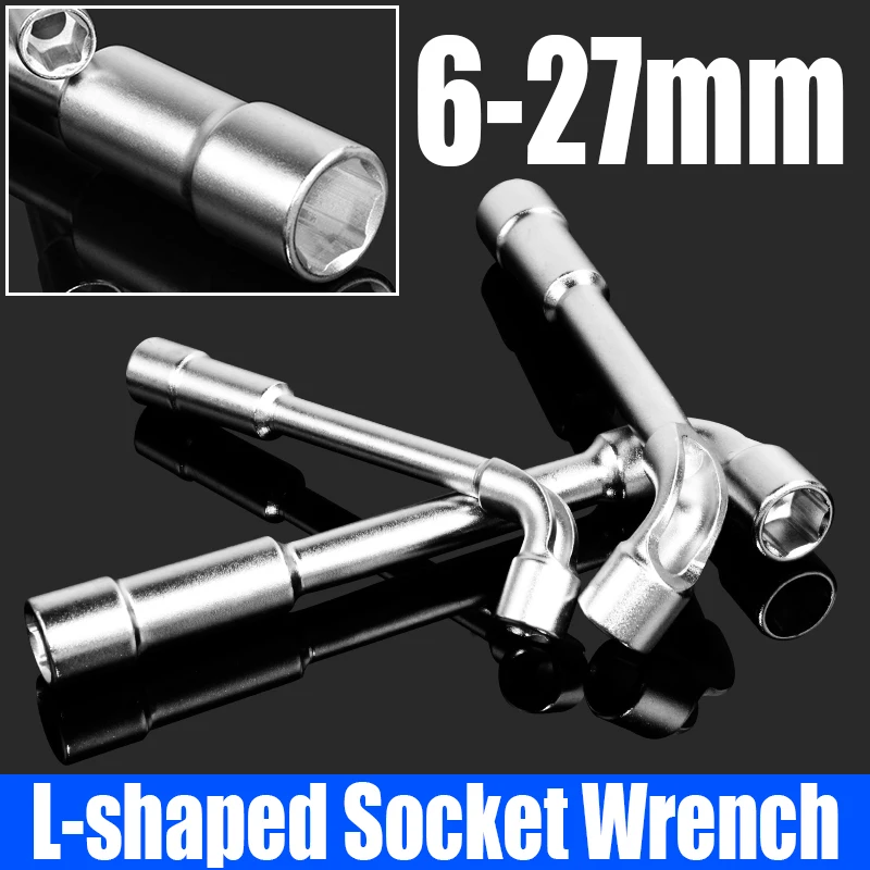 1PCS-L-shaped-Socket-Wrench-6-27mm-CR-V-Hexagonal-Double-head-Casing ...