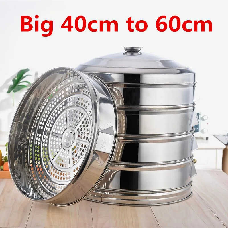 Thick Commercial Use Stainless Steel steamer Extra Large big Food bun ...