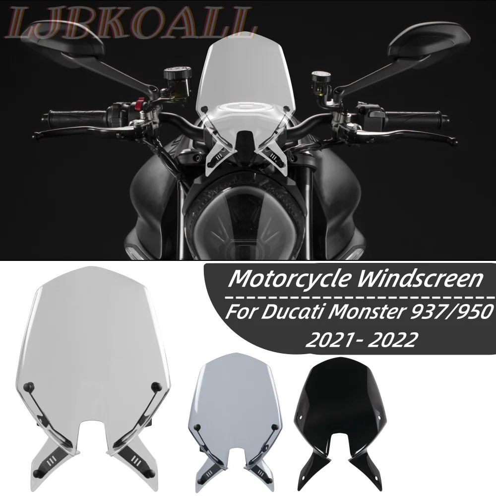 Monster 937 950 Sports Touring Windscreen Windshield Motorcycle Wind ...