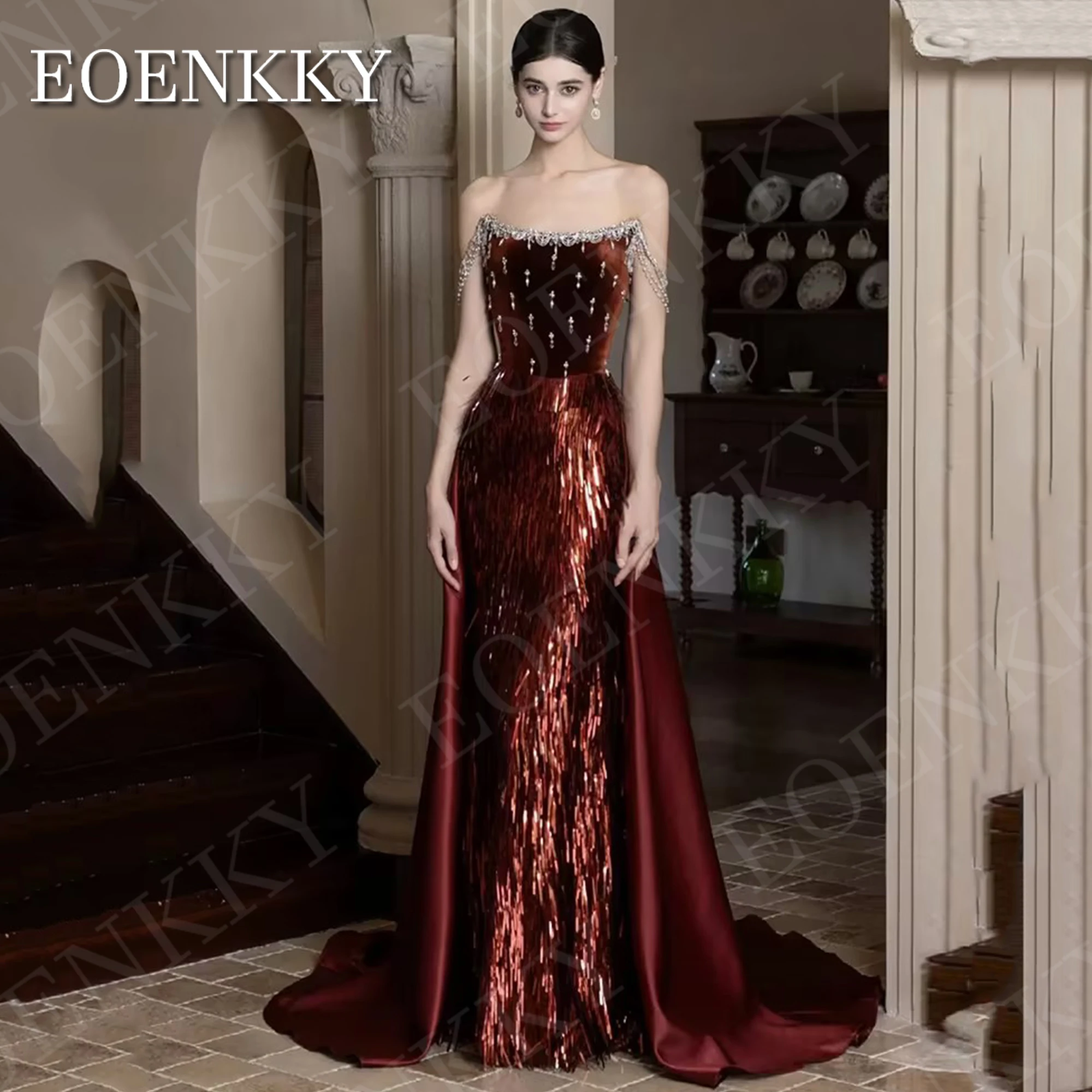 EOENKKY-Saudi-Arabia-Mermaid-Evening-Dresses-Luxury-Crystal-Off ...
