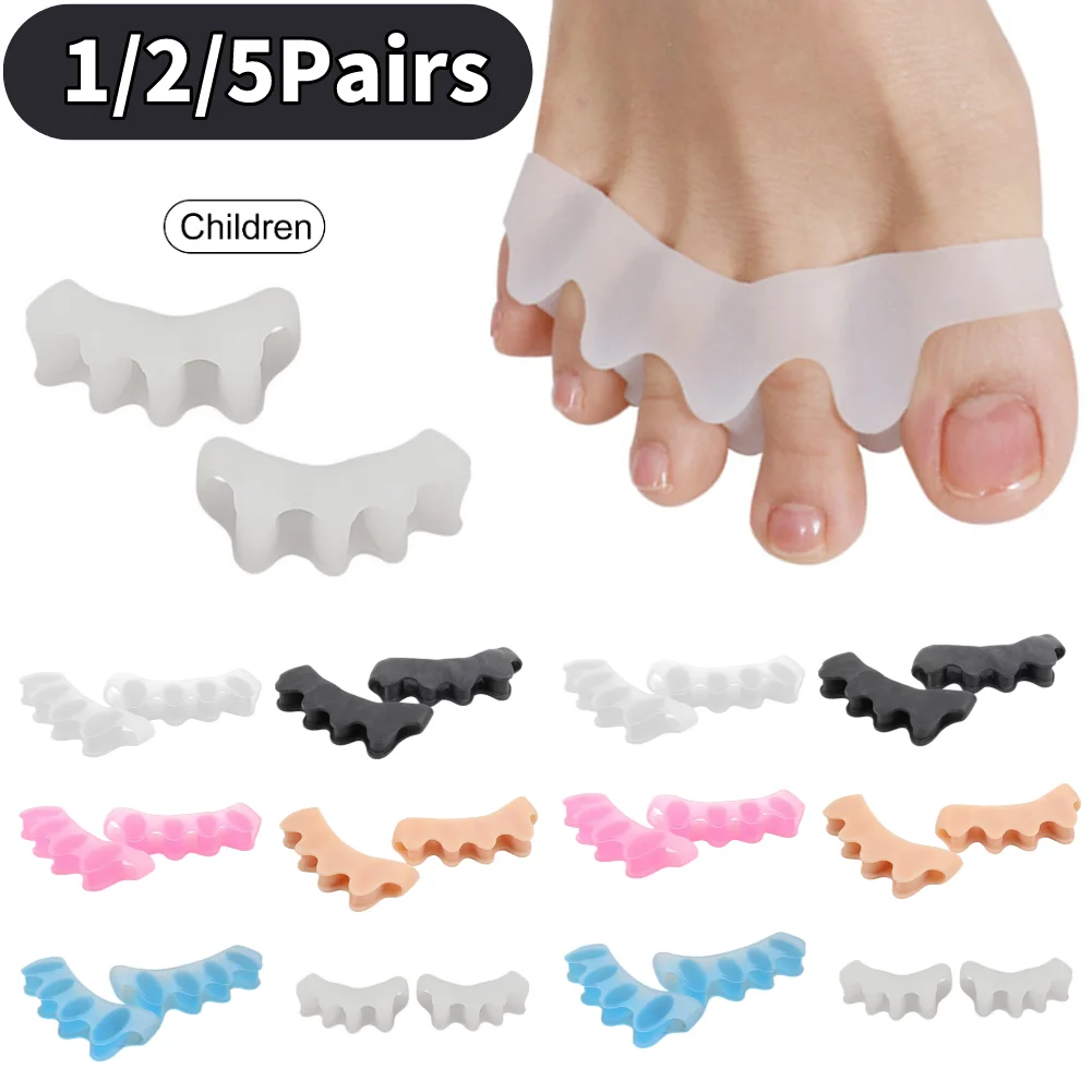 1-5pairs-Toe-Separator-Silicone-Finger-Toe-Protector-Foot-Fingers ...