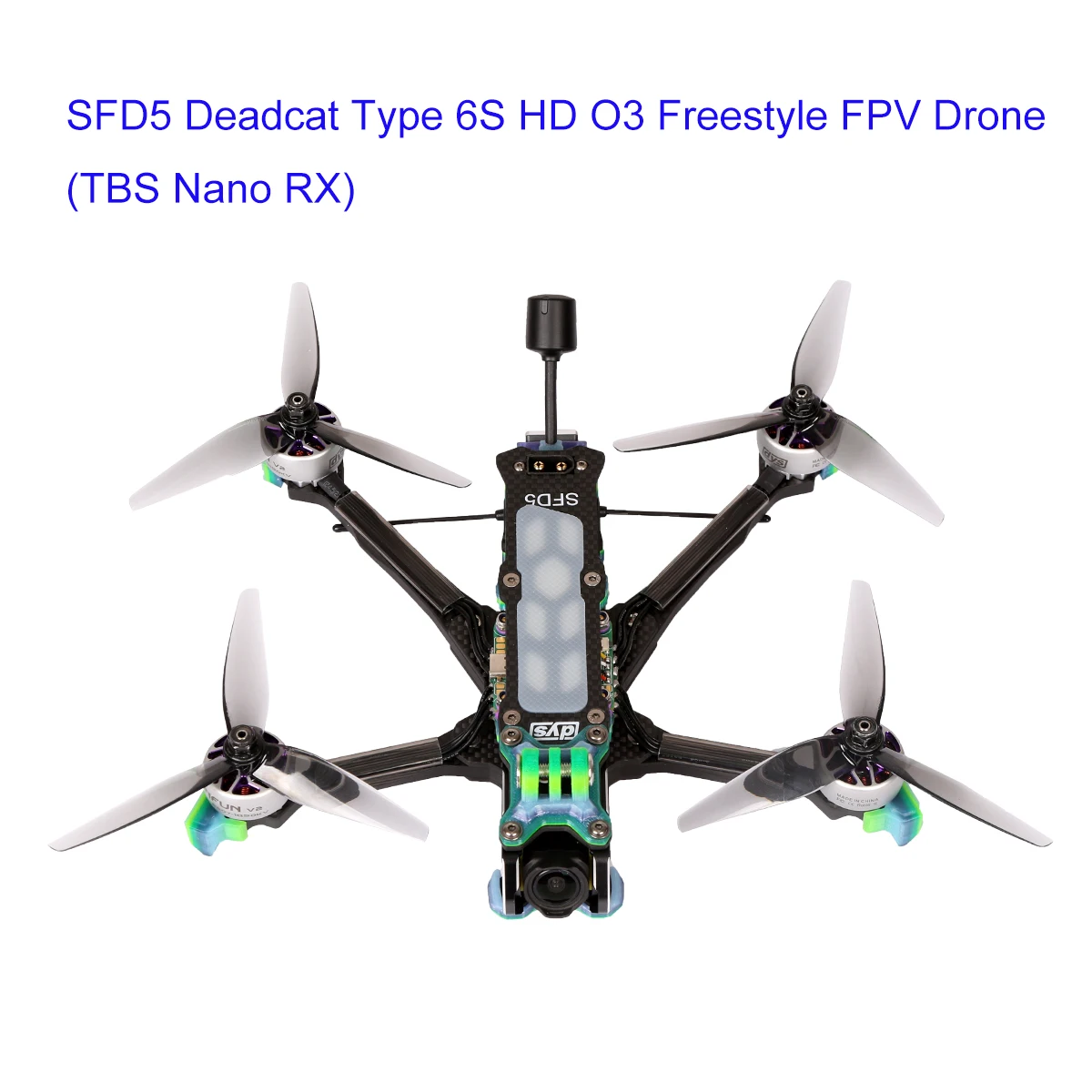 DYS-SFD5-Deadcat-Type-5-Inch-Freestyle-FPV-Drone-6S-HD-O3-Carbon-Fiber ...