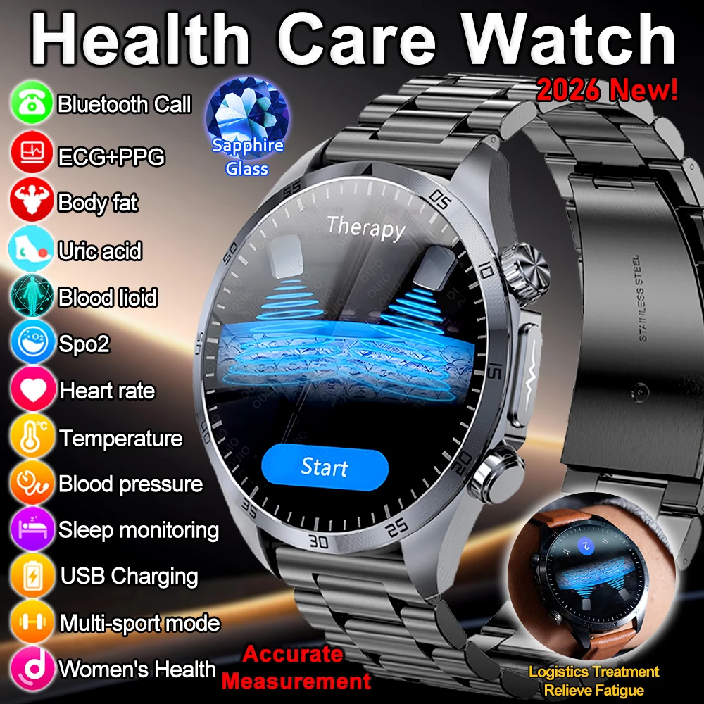 New ECG+PPG Smart Watch Pulse Therapy Micro Physical Examination Man ...