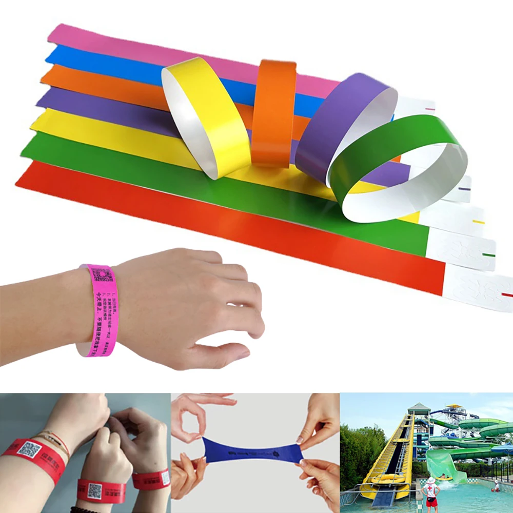 19-250mm-100pcs-Party-Wristbands-3-4-Adult-Paper-Bracelets-Advanced ...