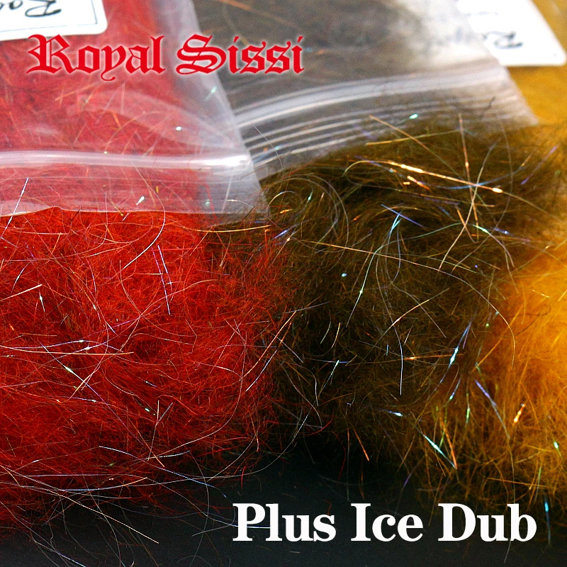 8 colors Hare's Ear Plus Ice Dub with rabbit guard hair Czech nymph ...