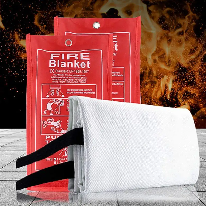 LLD-1M-X-1M-Safety-Fire-Blanket-Fiberglass-Emergency-Survival-Fire ...