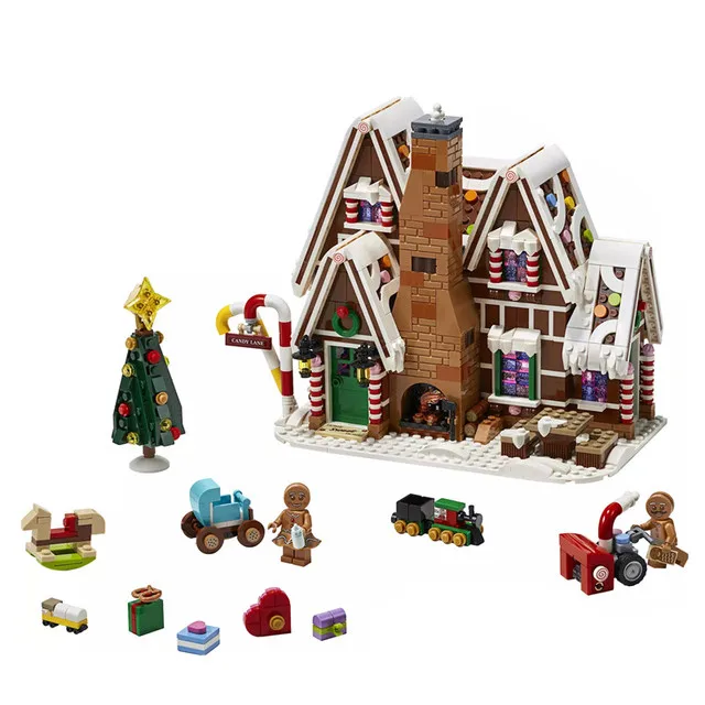 In Stock Gingerbread House Set Compatible 10267 Winter Village Building ...