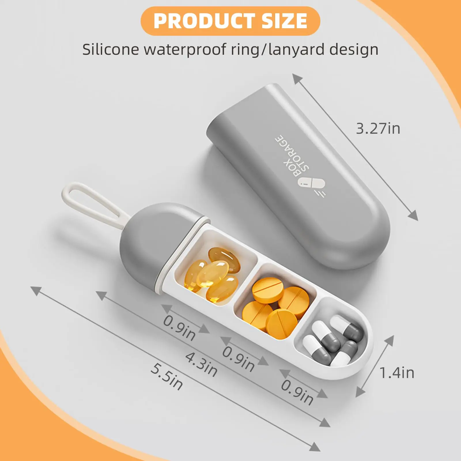 Travel-Pill-Organizer-3-Cells-Portable-Pill-Box-Silicone-Carrying-Rope ...