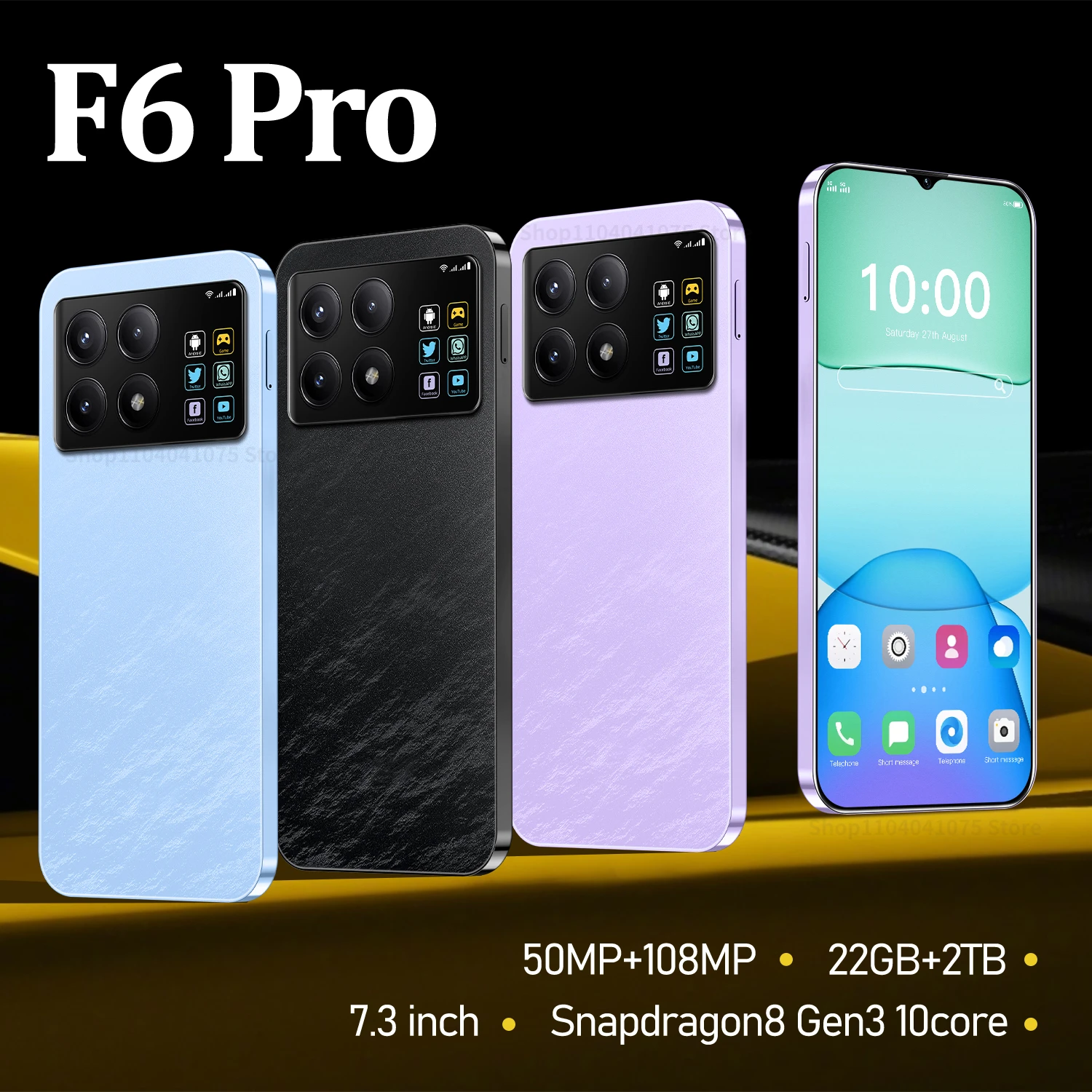 Tel-fono-Inteligente-F6-PRO-Original-Smartphone-con-pantalla-HD-de-2024 ...