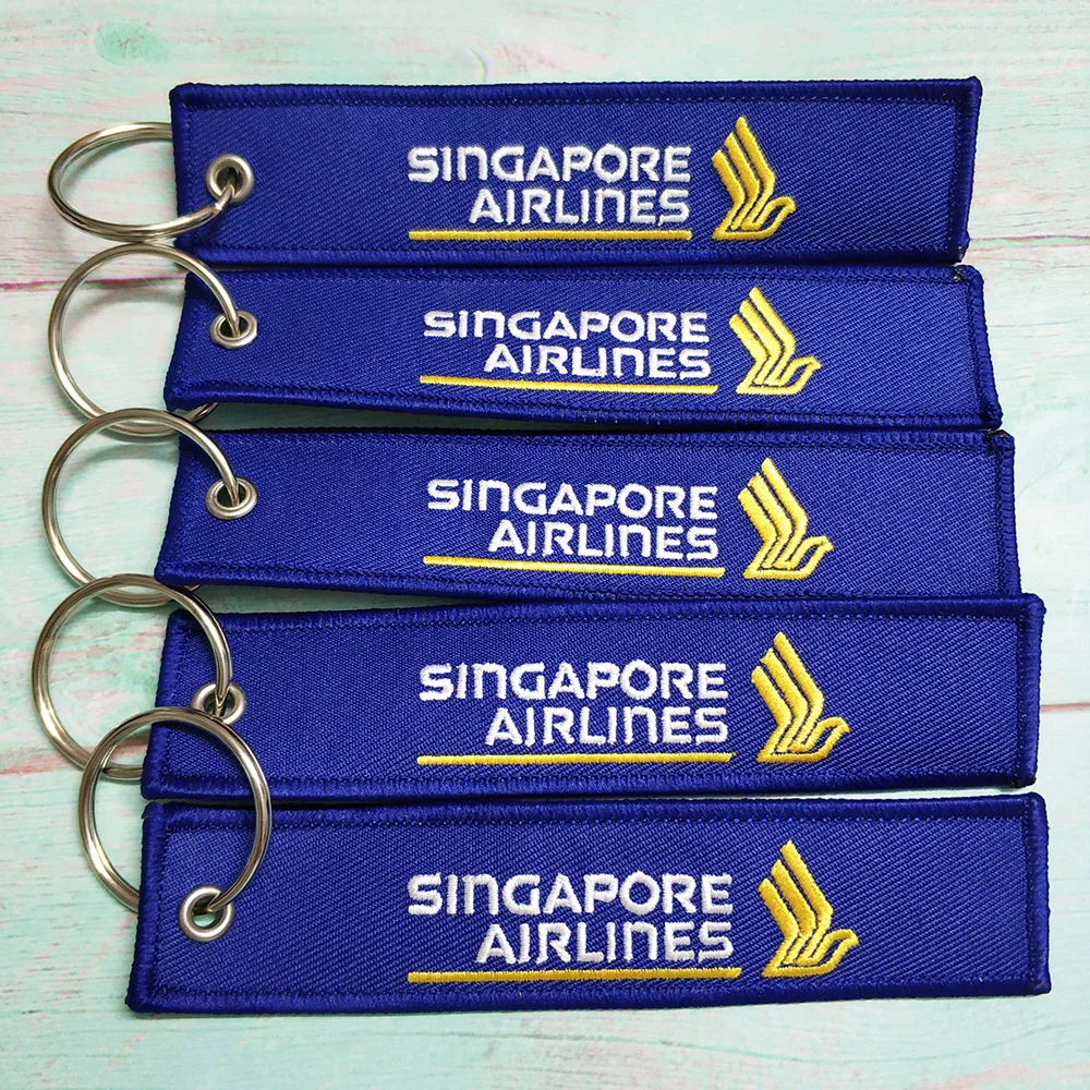 MiFaViPa-5-PCs-Blue-Singapore-Airlines-Keychain-Embroidery-Fashion ...