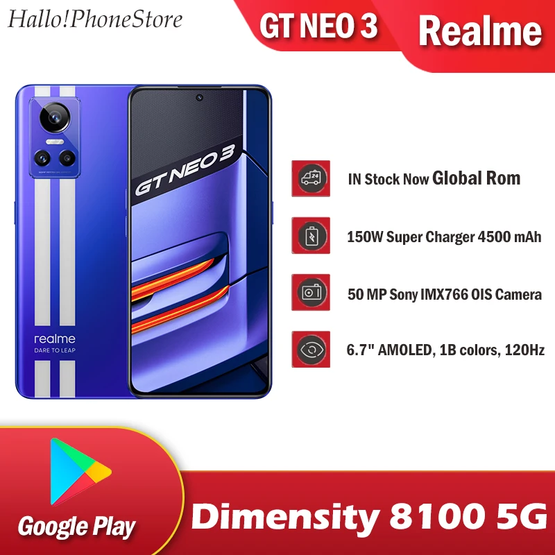 NEW-Realme-GT-Neo3-5G-Smart-Phone-80W-150W-120HZ-IMX766-SuperCharge ...