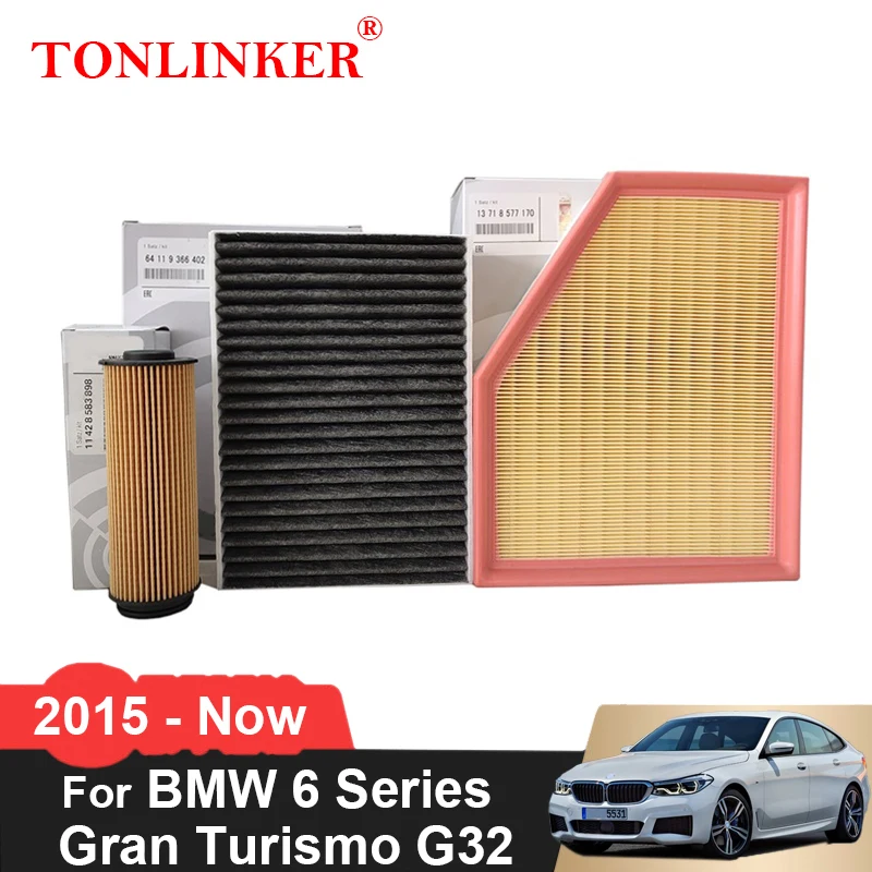 TONLINKER-Air-Filter-Cabin-Filter-Oil-Filter-For-Bmw-6-Series-G32-GT ...