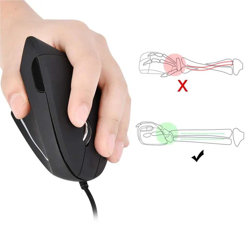 USB-Wired-Vertical-Mouse-Right-Hand-Holding-Touch-Gaming-Mouses-Safety ...