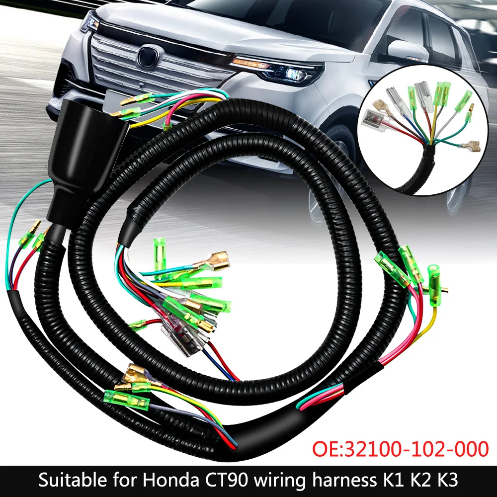 Wiring-Harness-Socket-Wire-Connector-For-Honda-CT90-K1-K2-K3-Models ...
