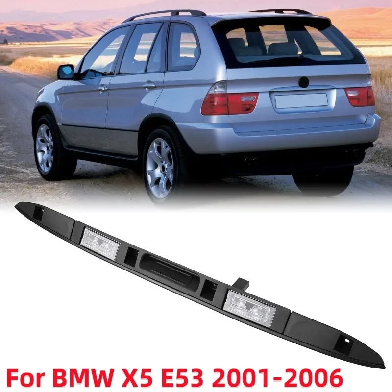 Trunk Tail Gate Switch with LED Light Trunk Lid Rear Handle Grip With ...