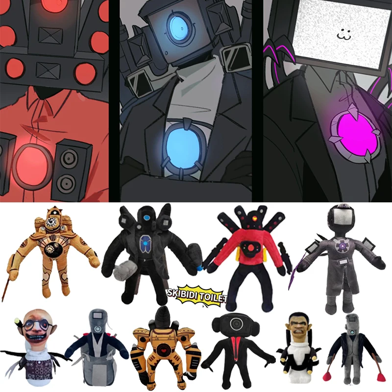 71pcs-Skibidi-Toilet-Titans-TV-Man-Speakerman-Cameraman-Plush-Toy ...
