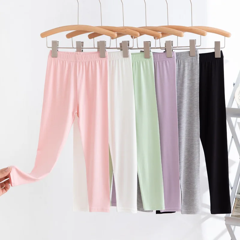 Girl-Pants-Soft-Elastic-Modal-Cotton-Kids-Leggings-Candy-Color-Girls ...