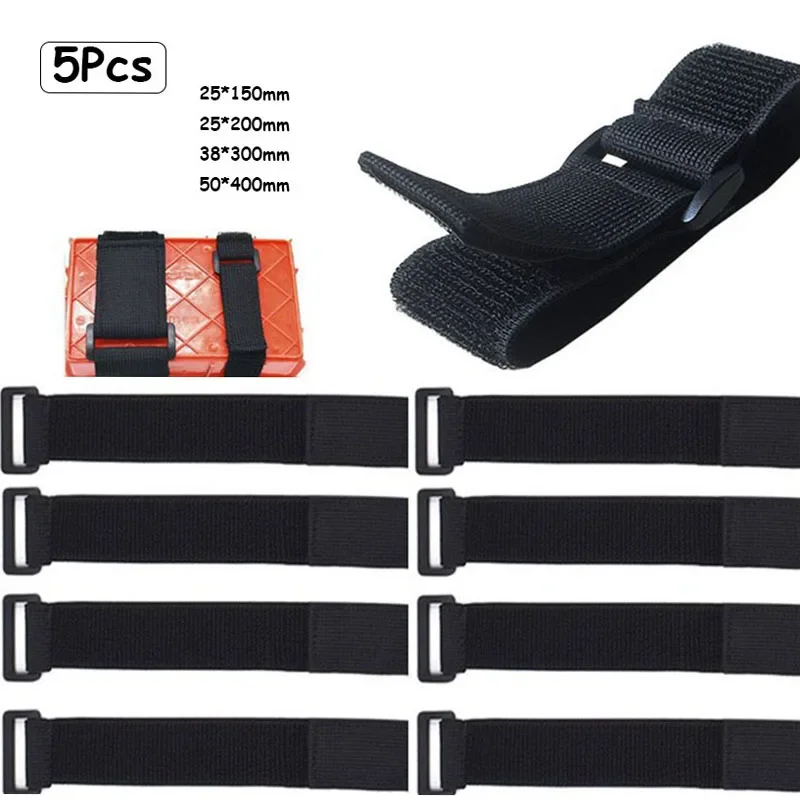 5Pcs-Reusable-Elastic-Fastening-Cable-Ties-Magic-Straps-Elastic-Hook ...