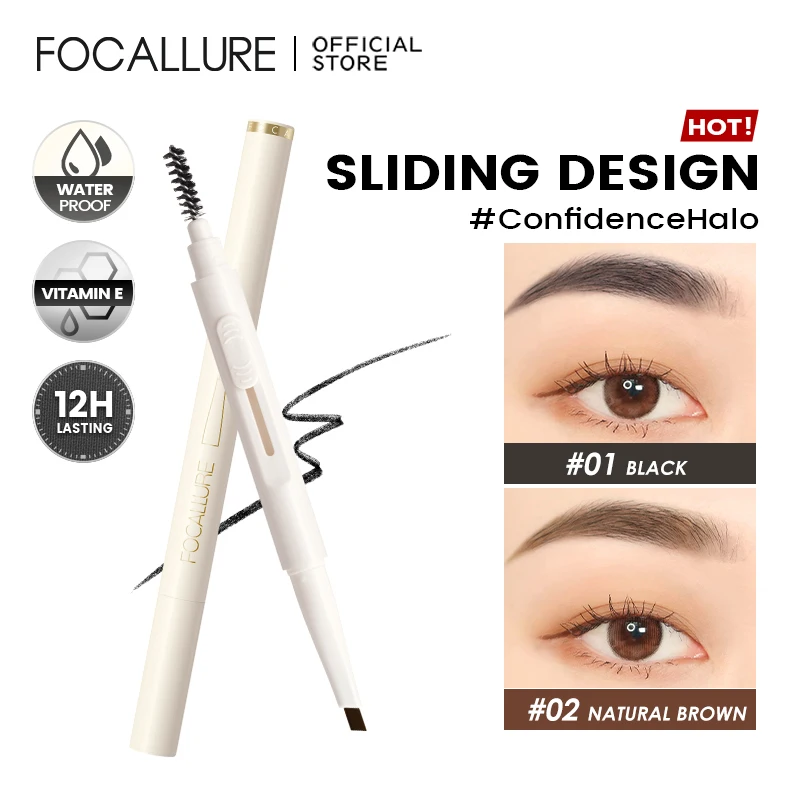 FOCALLURE-4-Color-Ultra-Fine-Eyebrow-Pencil-Slidable-Waterproof-Long ...