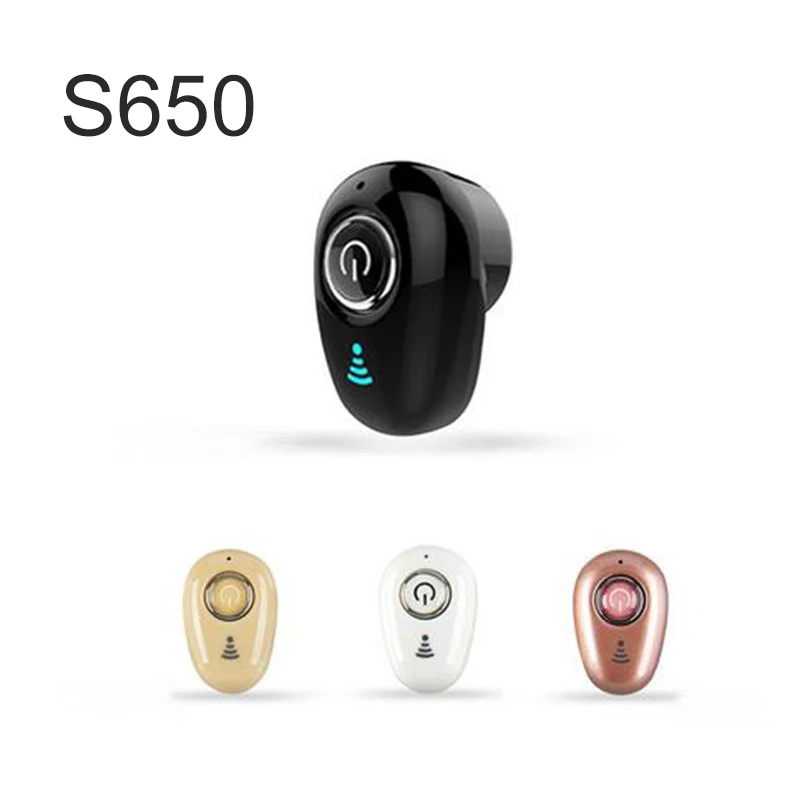 S650 미니 무선 블루투스 이어폰 핸즈프리 인이어 스테레오 헤드셋 마이크 포함 보이지 않는 이어버드 이어폰 아이폰 Xr