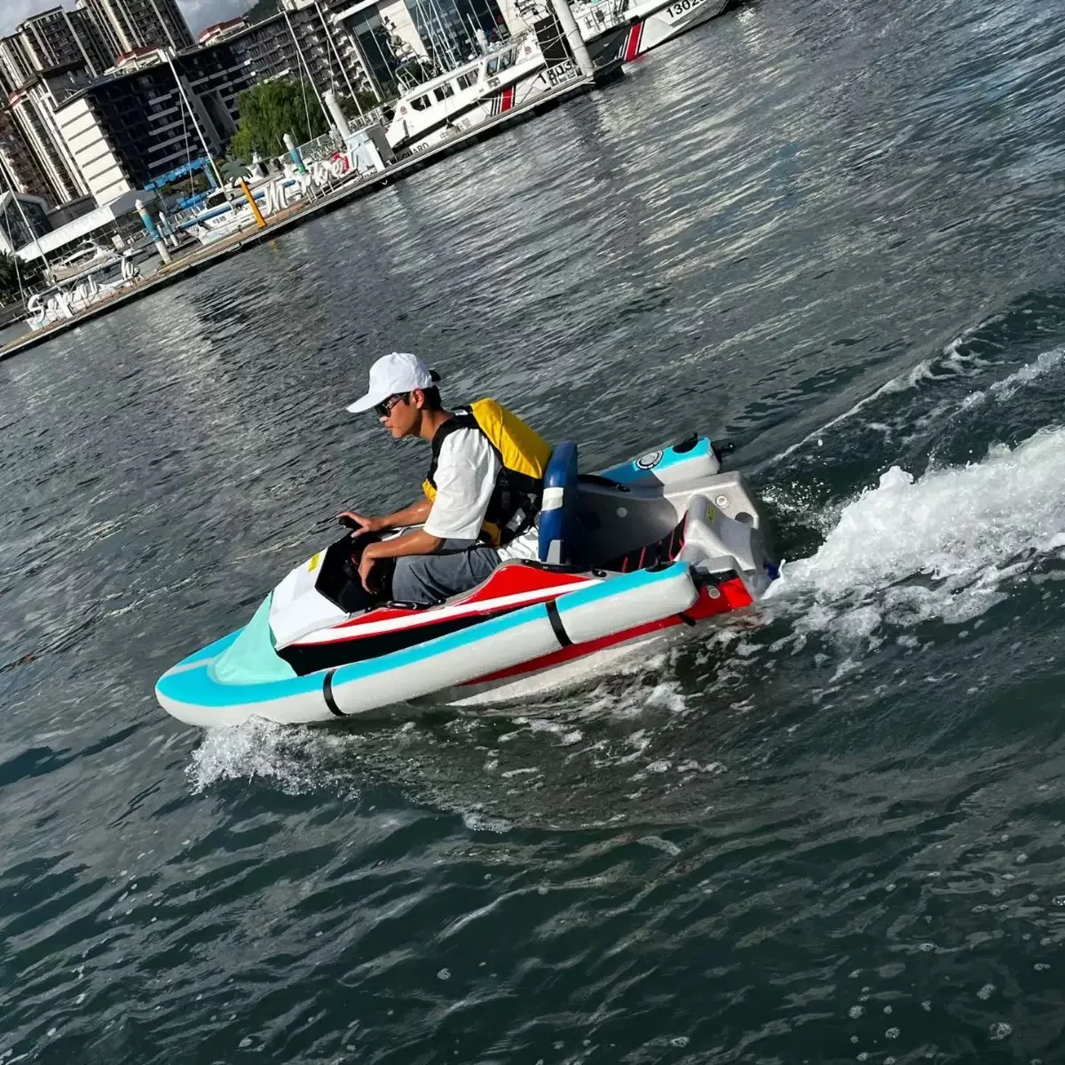 Best Value Electric Mini Jet Ski Boat Jet Propulsion Powered 52KM/H 72V ...