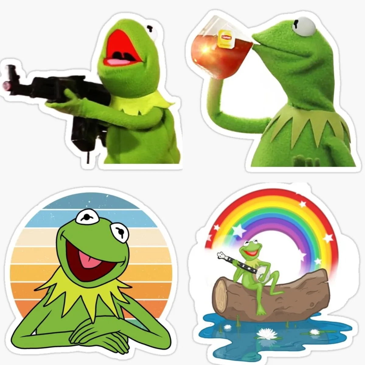 Shooter Kermit Vinyl Waterproof Sticker Decal Car Laptop Wall Window ...