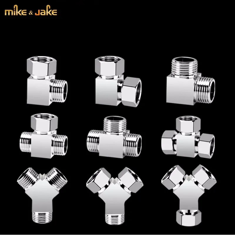 copper-three-way-water-distributor-union-4-faucet-three-way-distributor ...