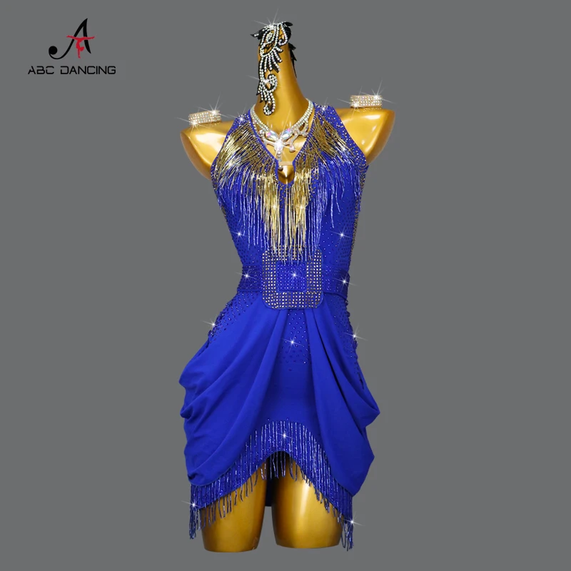 Blue-Latin-Dance-Suit-Adule-Competition-Costume-Prom-Party-Dress-Sexy ...