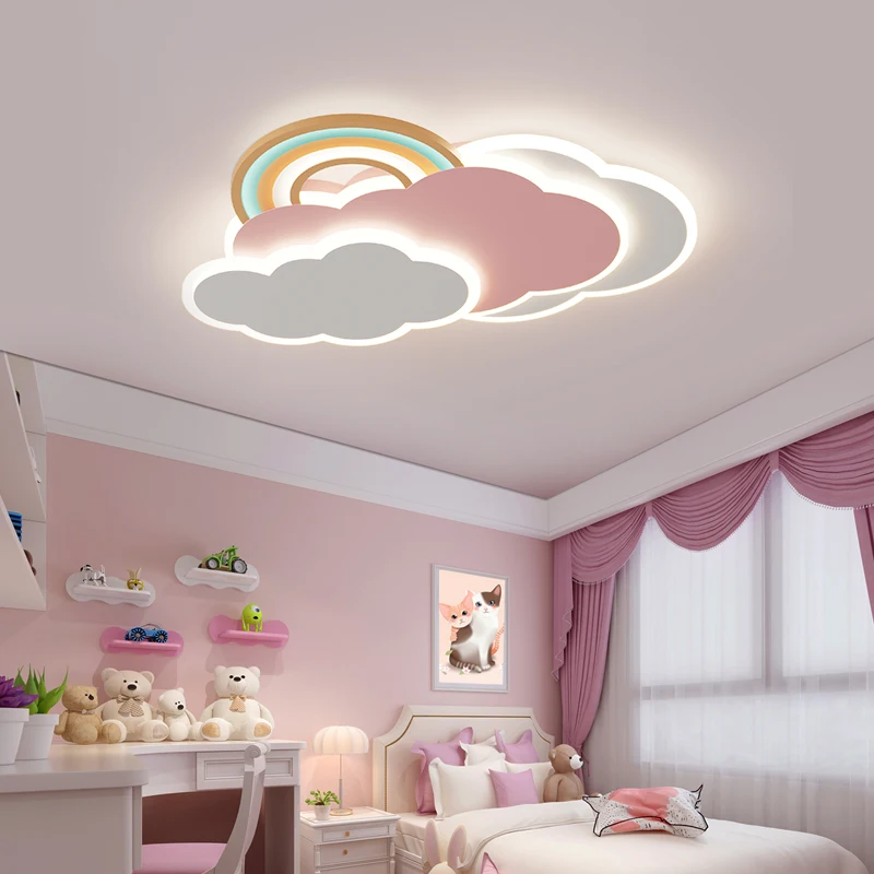 Colorful-Cloud-Ceiling-Lamps-Warm-Romantic-Children-s-Room-Decor-Light ...