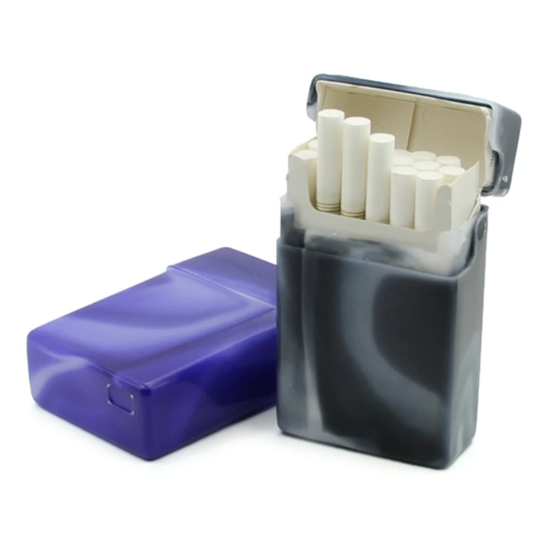 Portable-Plastic-Cigarette-Case-Dispenser-Tobacco-Storage-Box-Container ...