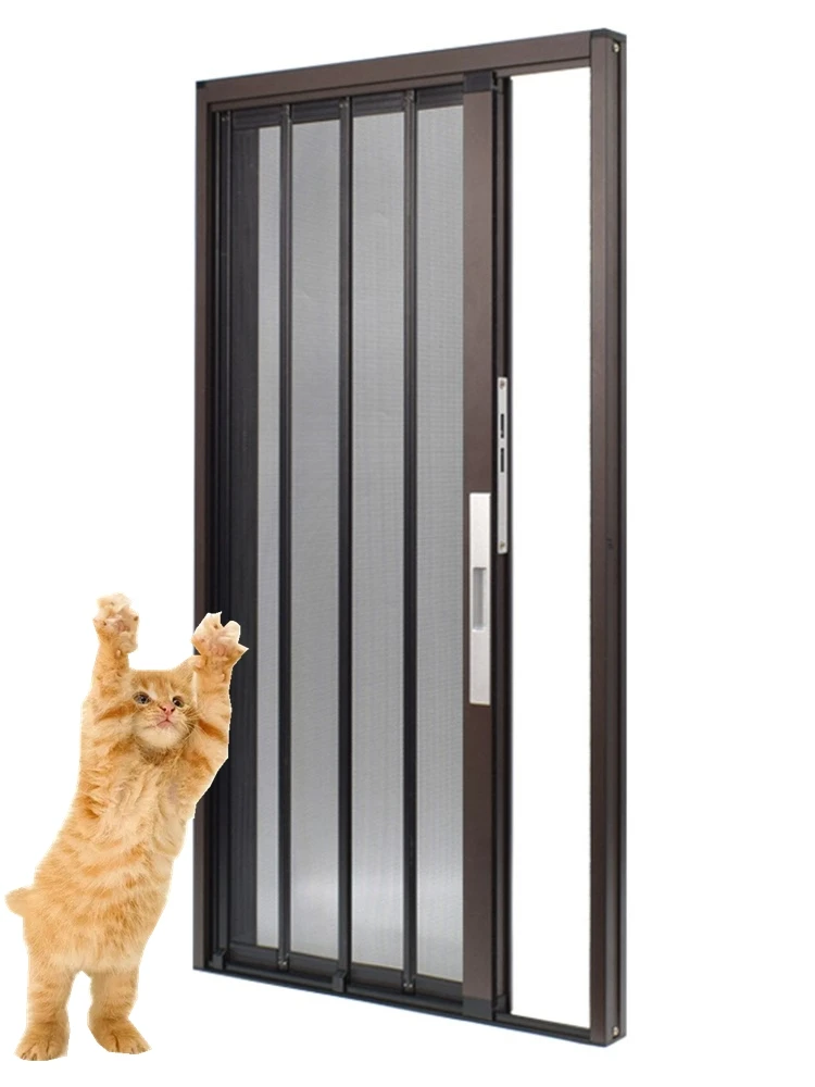 40-Series-Anti-scratch-aluminum-frame-Pleated-metal-Mesh-Retractable ...