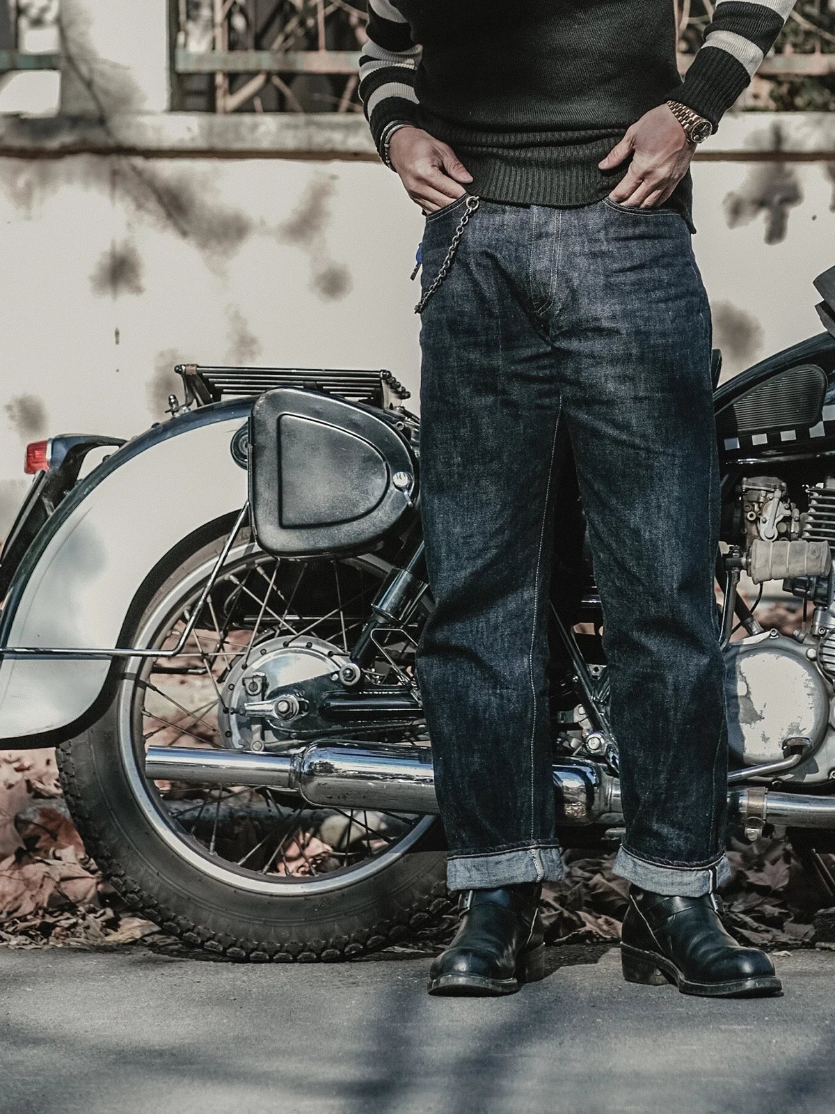 Bronson-Lot-801XX-1950s-Model-Men-s-Jeans-14oz-Selvedge-Raw-Denim-Pants ...