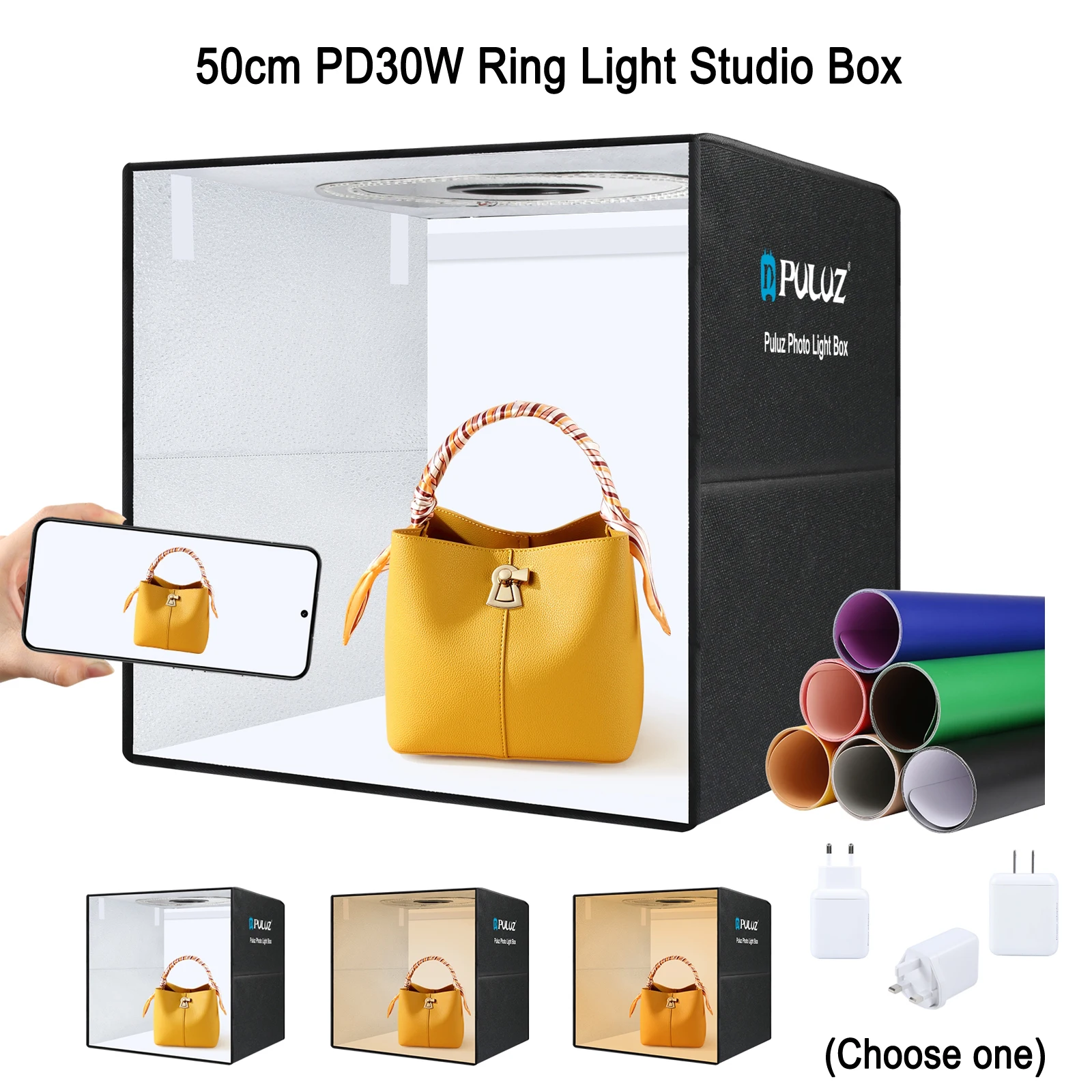 PULUZ-50cm-Folding-Portable-Photo-Lighting-Studio-Shooting-Tent-Box ...