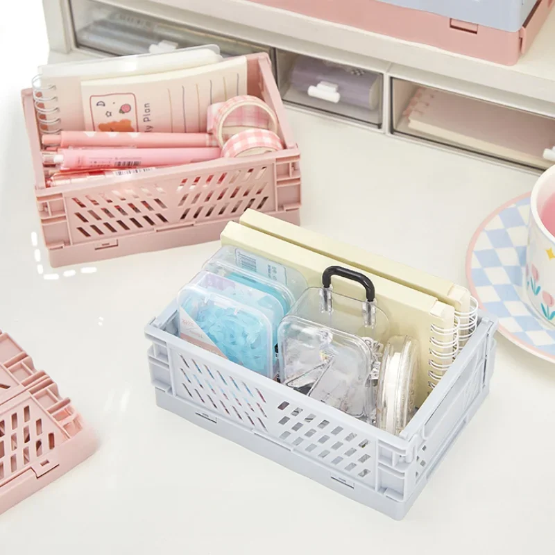 Desk Organizer Baskets Stationery Holder Box Tape Earser Holder Case ...