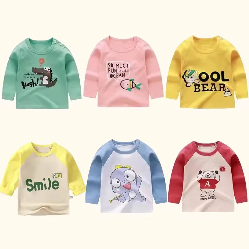 Children-s-Clothing-Boys-Girls-T-Shirt-kids-clothes-Cartoon-Tops-Long ...