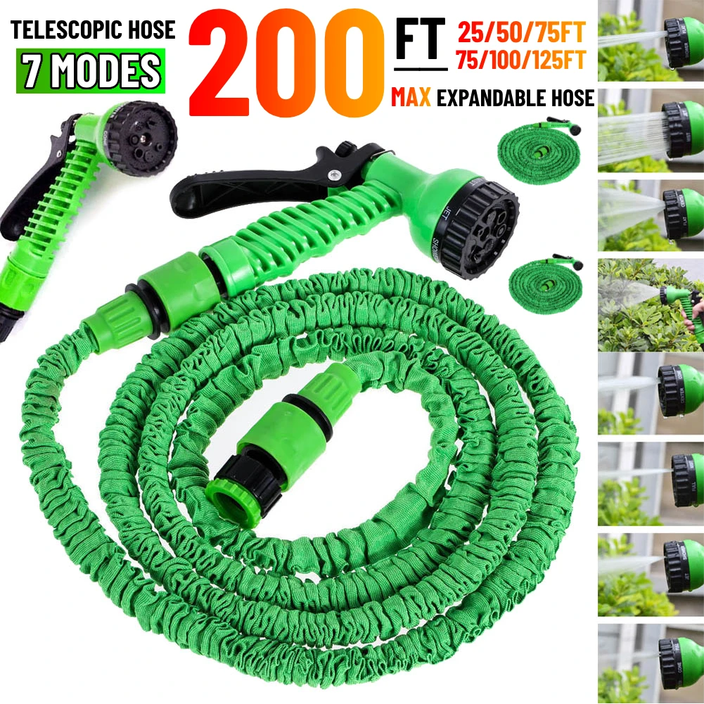 7-Modes-Water-Gun-Expandable-Hose-Kit-25-50FT-Flexible-Pipe-Garden ...