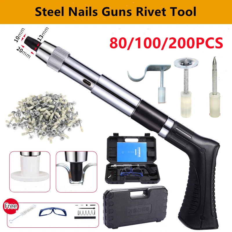 Steel-Nails-Guns-Rivet-Tool-Concrete-Wall-Anchor-Wire-Slotting-Device ...