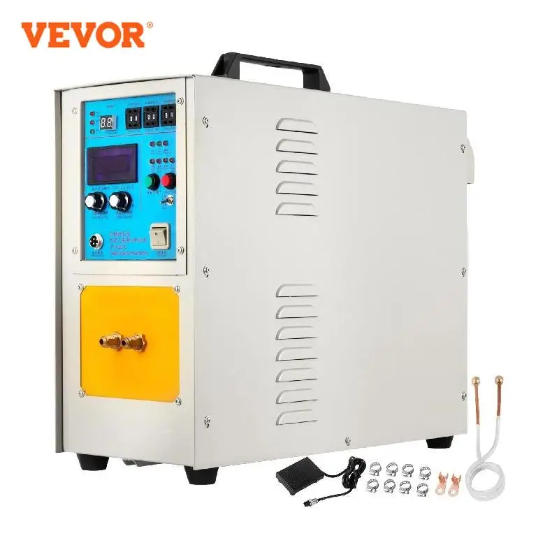 VEVOR 15KW High Frequency Induction Heater 30-100 KHz Induction Coil ...