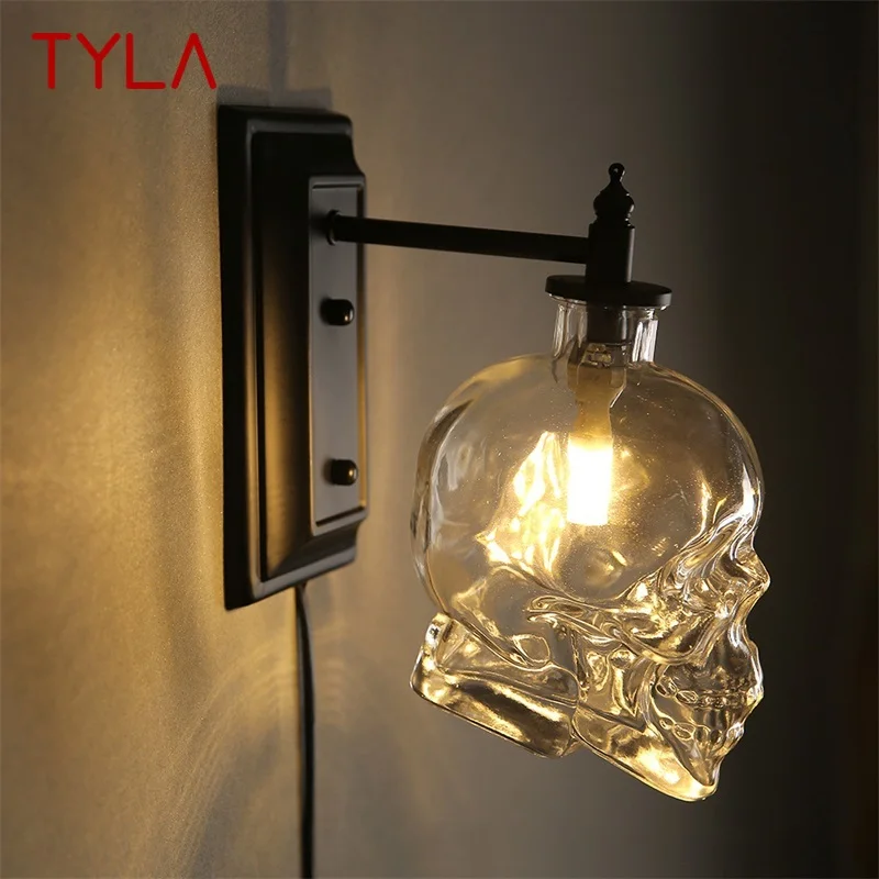 TYLA-Classical-Wall-Light-Nordic-Creative-Fixtures-Skull-Shade-Design ...