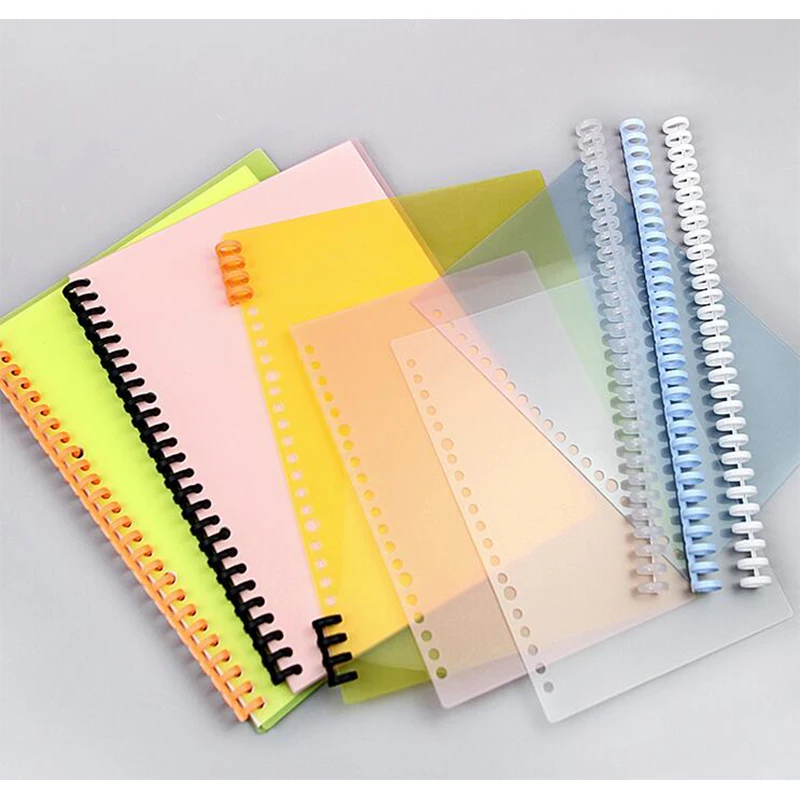 2Packs Pitch Spiral Binding Coil, 30 26 20 Rings Transparent PP Plastic ...