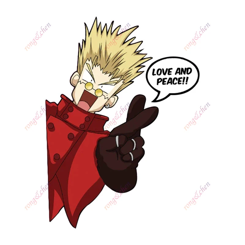 Trigun-Peeker-Car-Sticker-LOVE-AND-PEACE-for-Car-Motorcycle-Racing ...